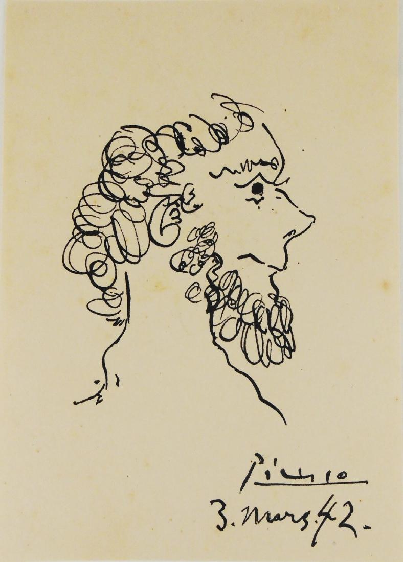 Pablo Picasso (1881-1973) Pen & Ink Sketch