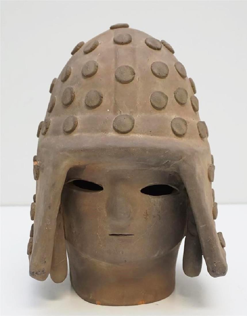 Japanese Terracotta Haniwa Head, 4th Century