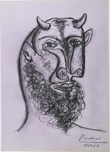 Pablo Picasso (1881 1973) Ink & Charcoal Drawing