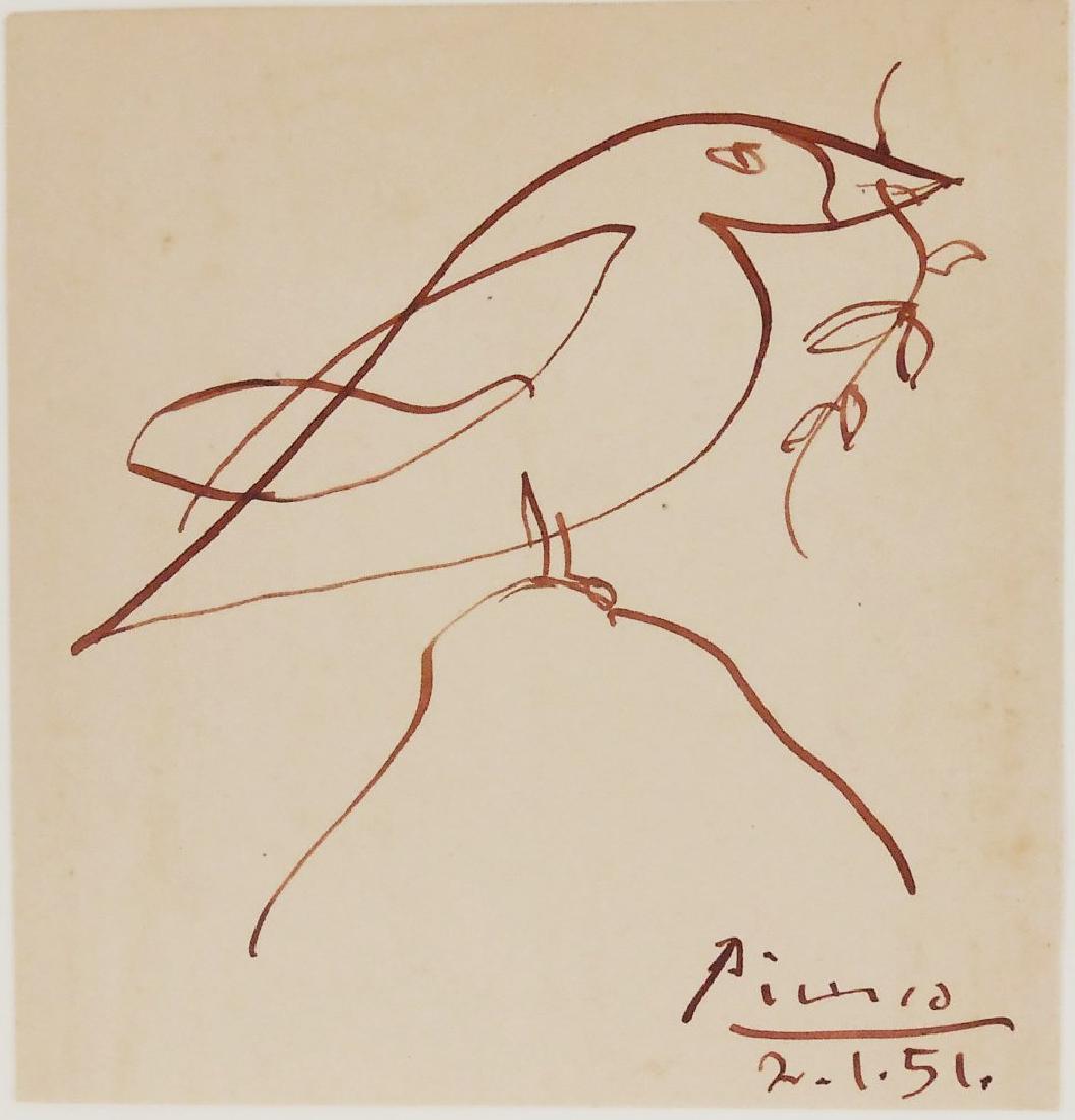Pablo Picasso (1881-1973) Pen & Ink Sketch