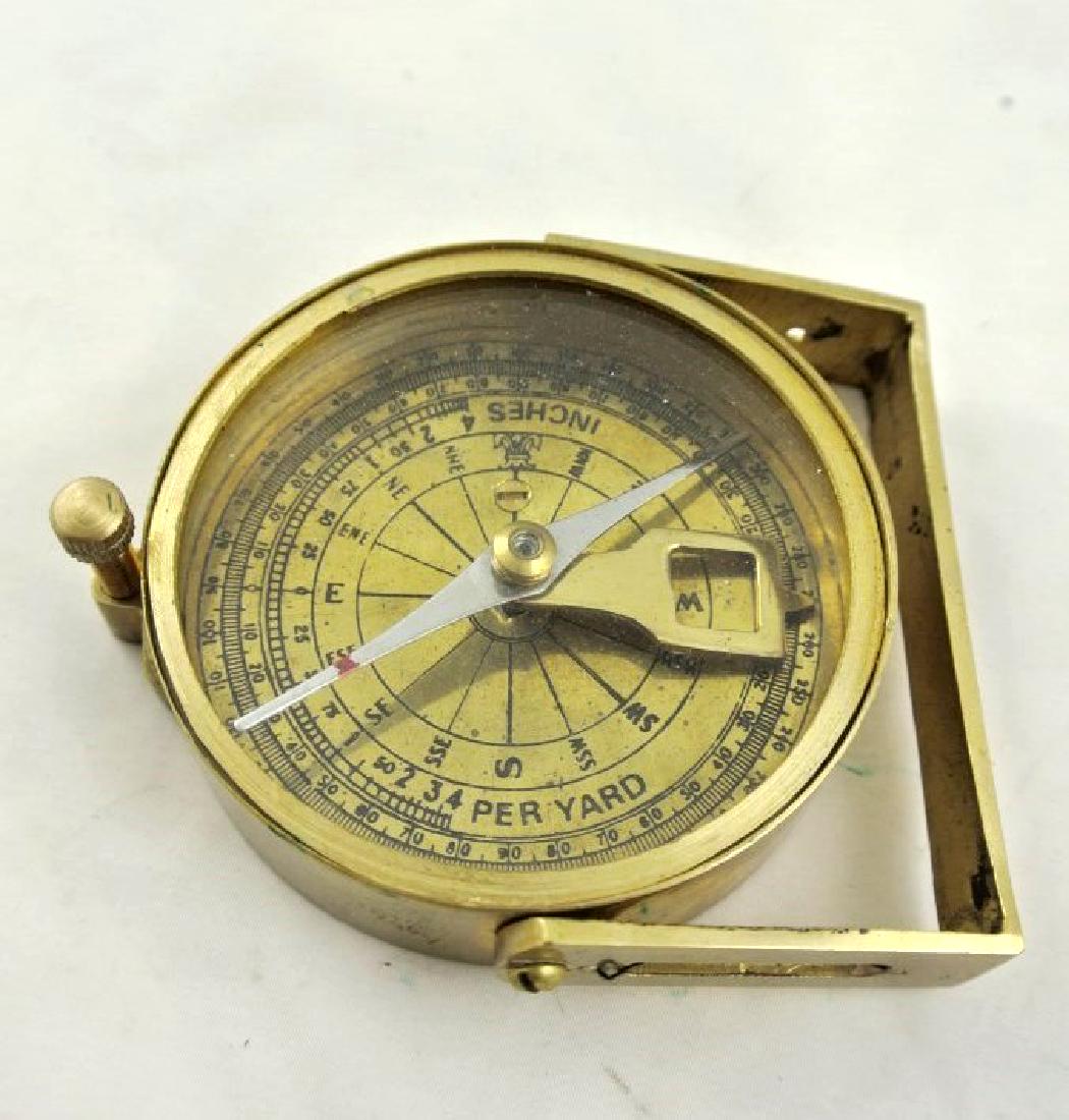 Antique Brass Transit Compass