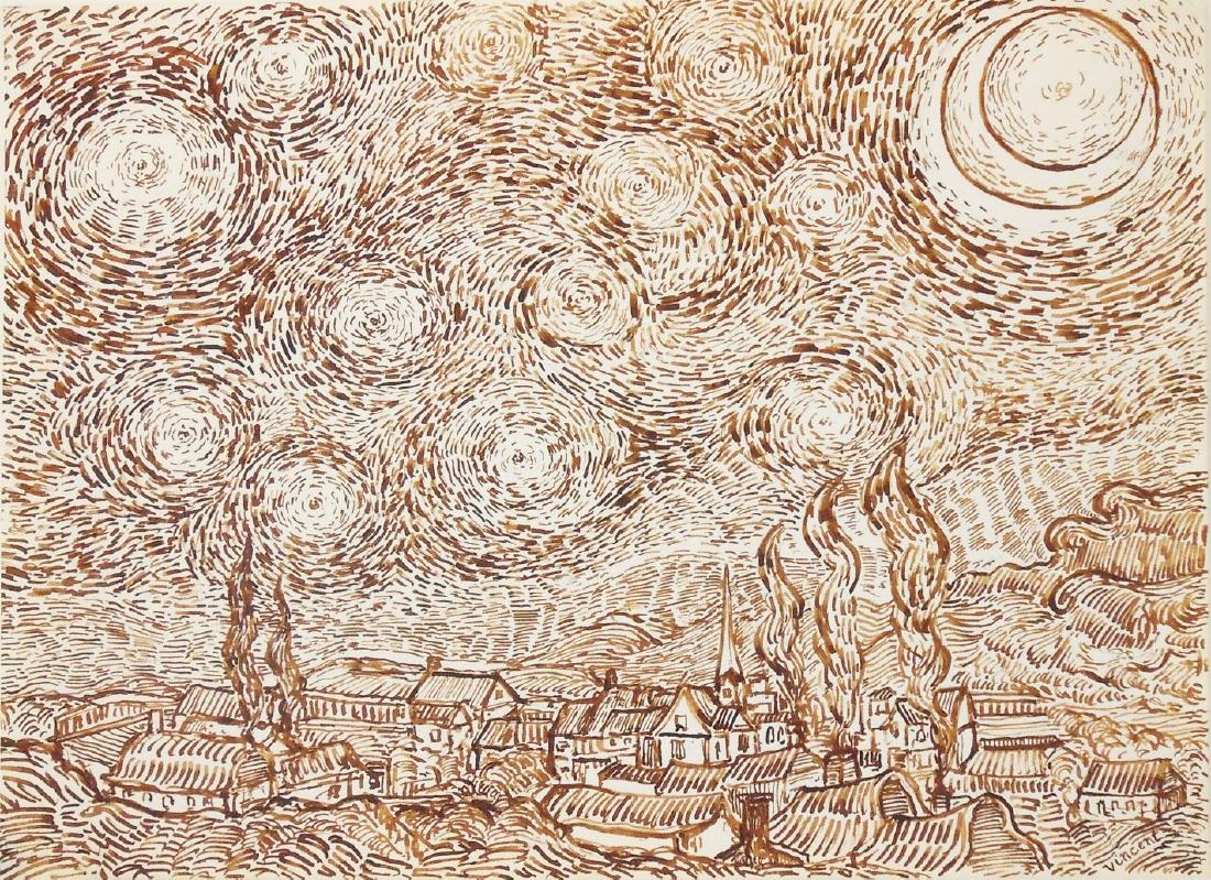 Vincent Van Gogh (1853-1890) Pen & Ink Drawing - Apr 29, 2019 | Preston ...