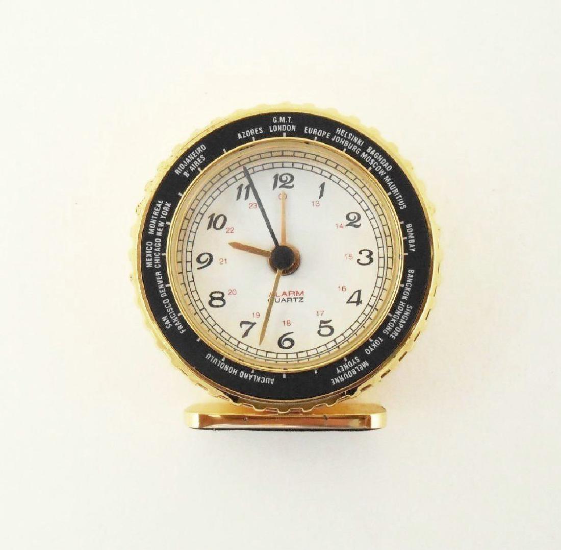 Vintage World Travel Clock With Alarm