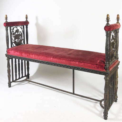 Oscar Bach (1884 1957) Hall Bench