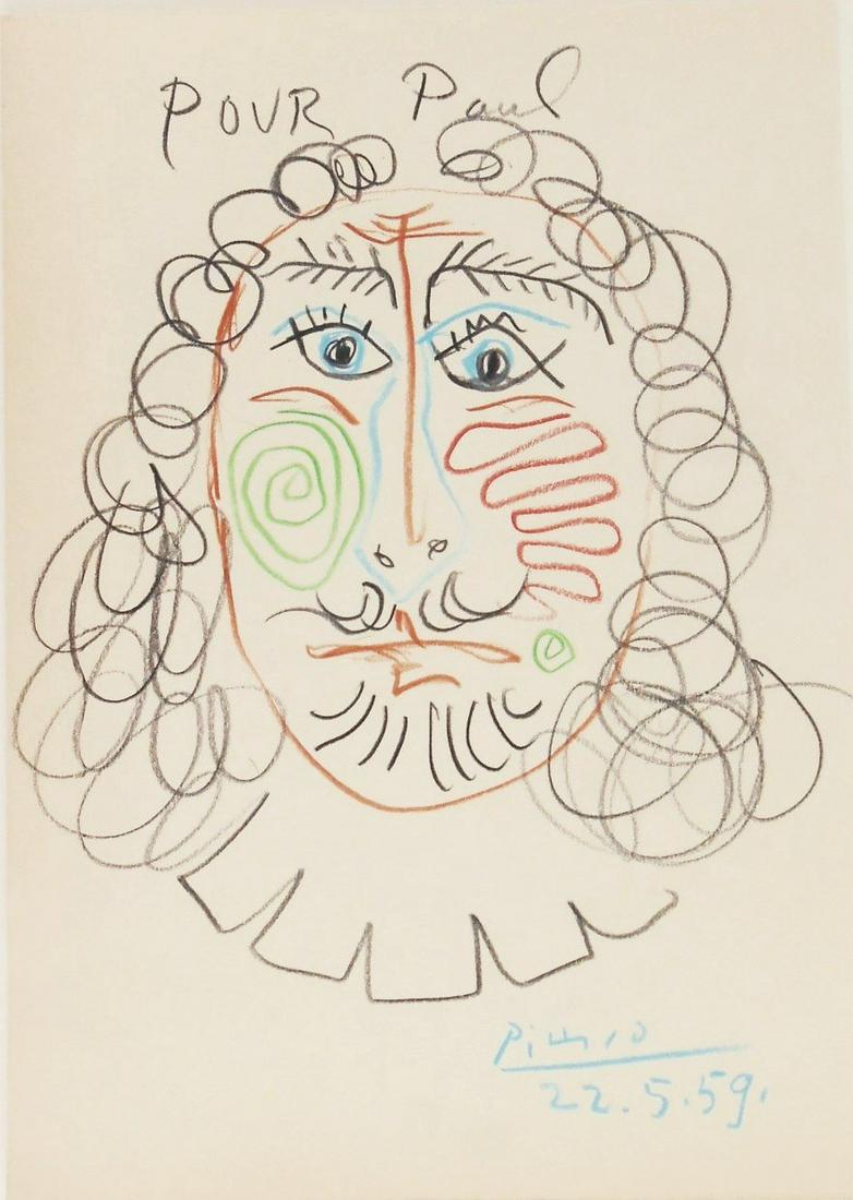 Pablo Picasso (1881-1973) Colored Pencil Sketch - Aug 12, 2019 ...