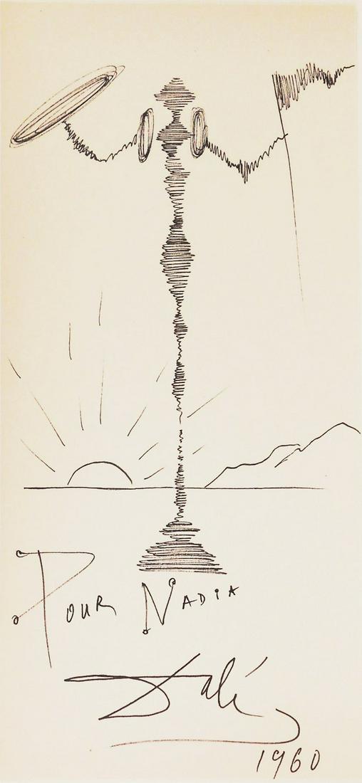 Salvador Dali (1904 1989) Pen & Ink Drawing