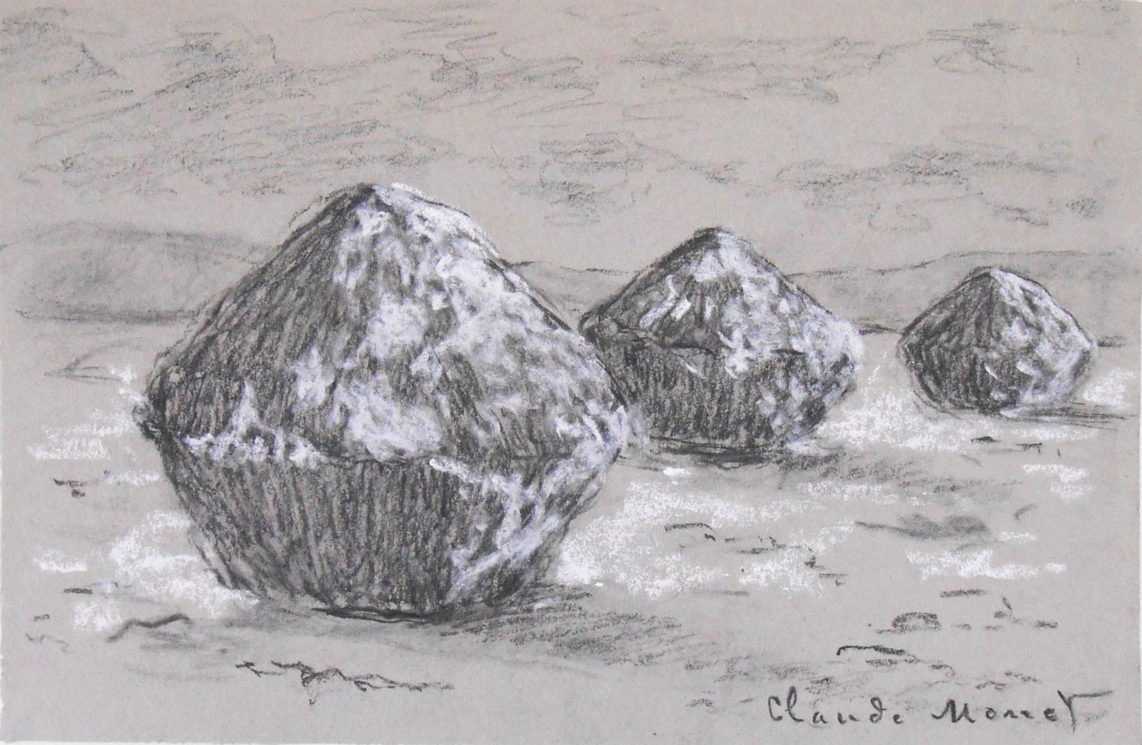 Claude Monet (1840-1926) Charcoal Drawing - Sep 09, 2019 | Preston Hall ...