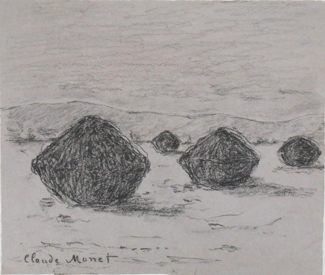 Claude Monet (1840-1926) Charcoal Drawing - Sep 09, 2019 | Preston Hall ...