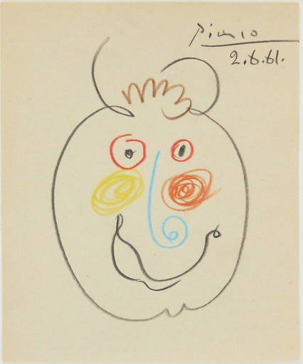 Pablo Picasso (1881-1973) Colored Pencil Drawing - Nov 23, 2020 ...