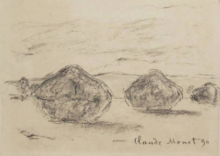Claude Monet (1840-1926) Charcoal Sketch - May 17, 2021 | Preston Hall ...