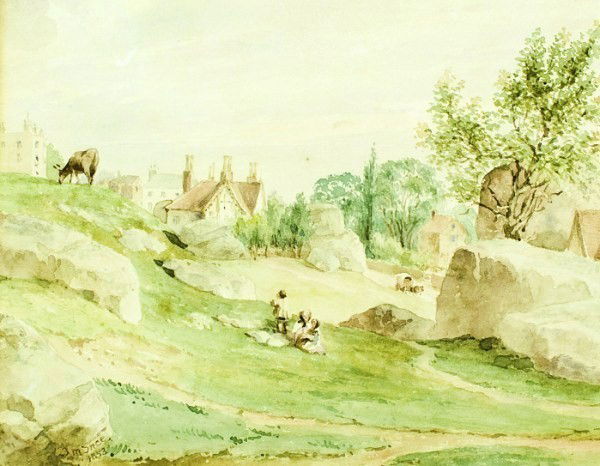 14: Joseph Murray Ince (1806-1859) Watercolor