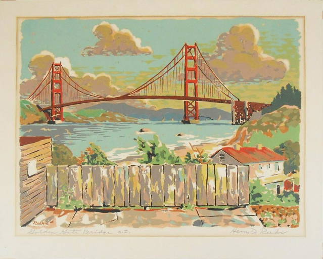 Harry D. Reeks (1920 1982) Original Lithograph