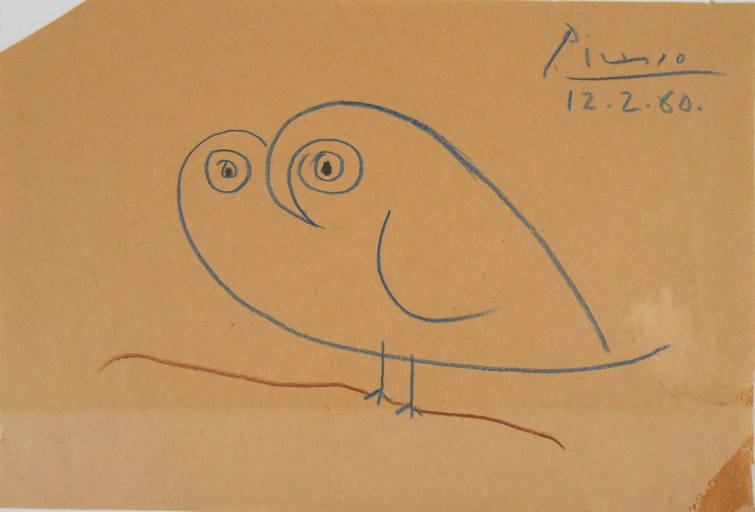 Pablo Picasso (1881-1973) Colored Pencil Sketch (#0158) on Nov 14, 2022 ...