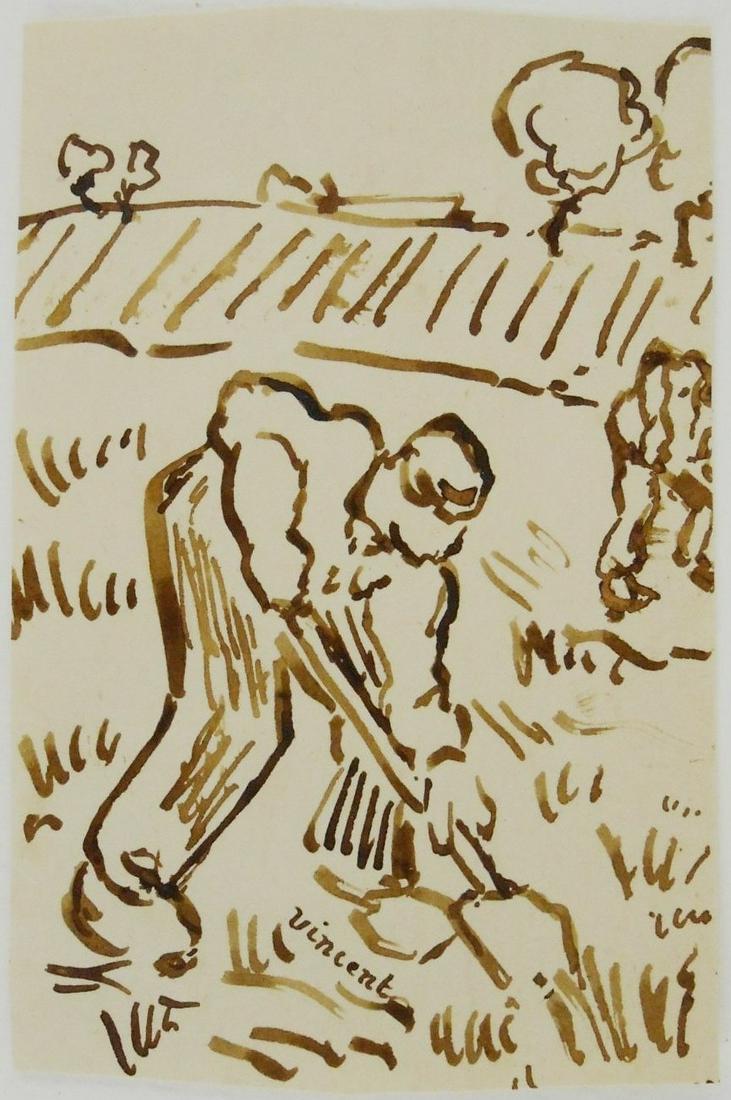 Vincent Van Gogh (1853-1890) Pen & Ink Sketch - Mar 13, 2023 | Preston ...