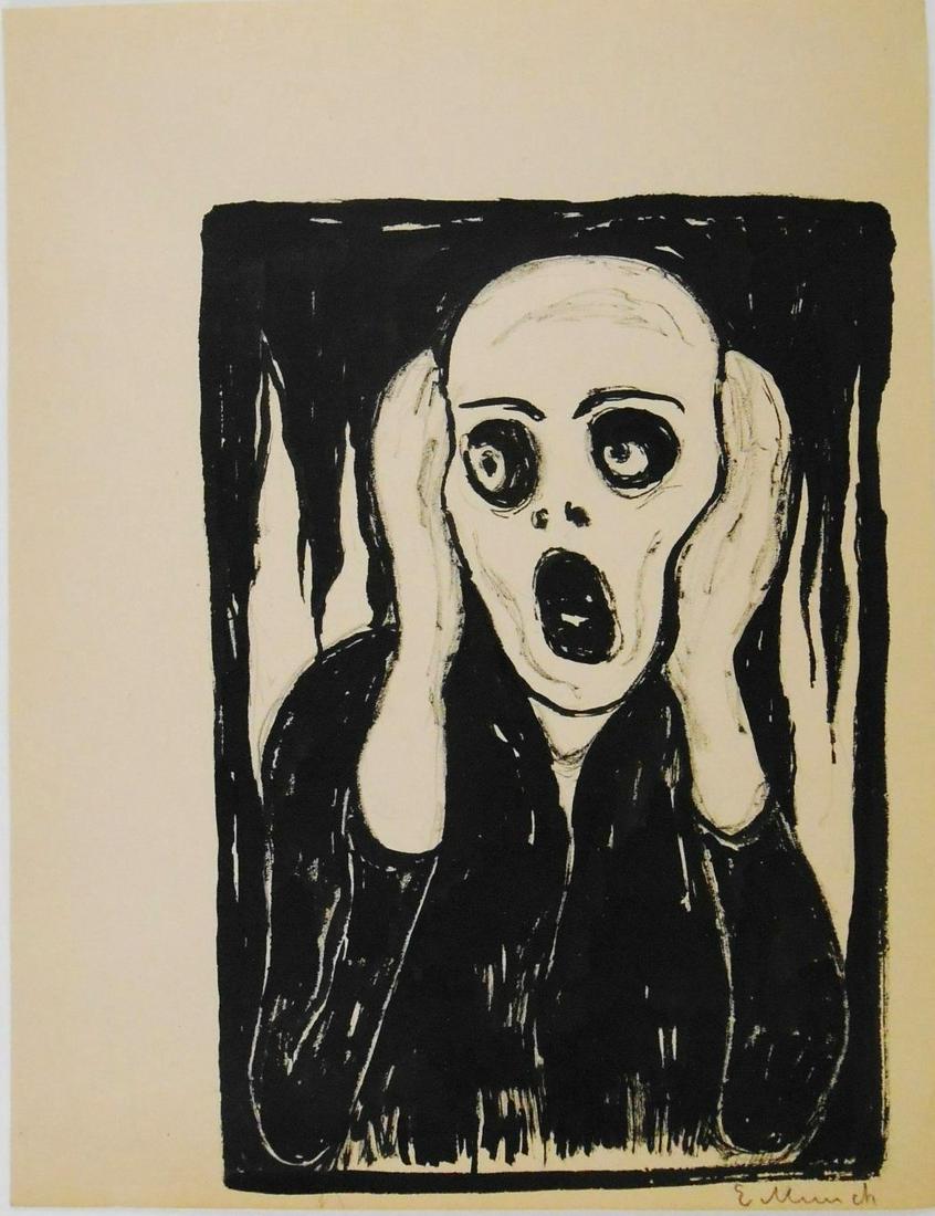Edvard Munch (1863 1944) Ink Drawing