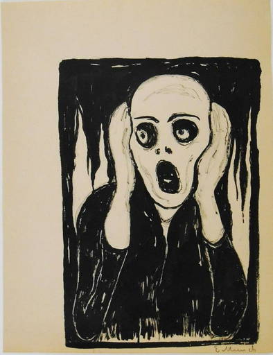 Edvard Munch (1863 1944) Ink Drawing