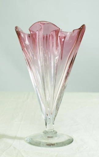 Steuben Grotesque Form Vase, Height 9 Inches