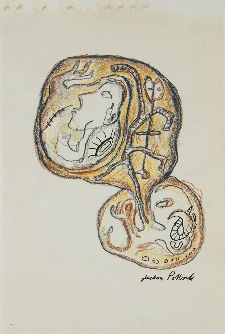 Jackson Pollock (1912-1956) Sketchbook Drawing Auction