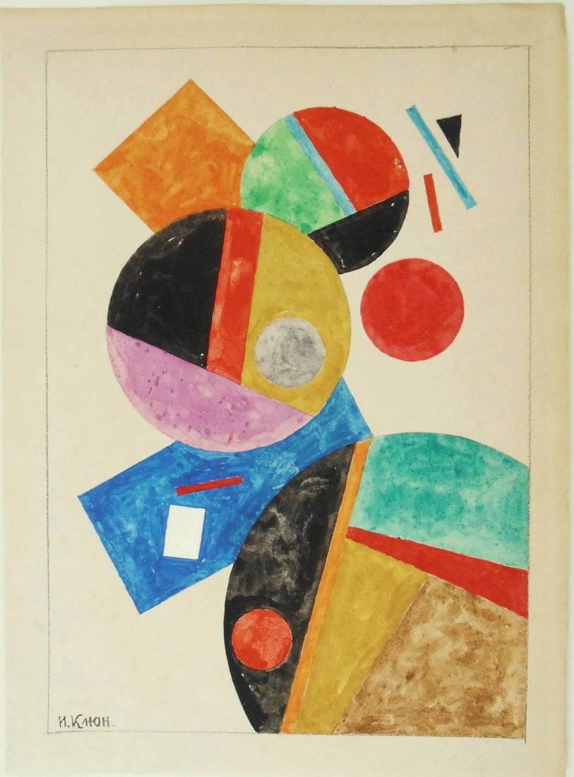 Ivan Kliun* (1873-1943) Watercolor Auction