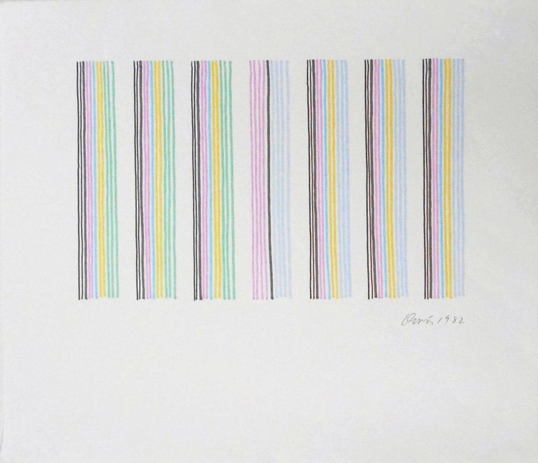 Gene Davis* (1920-1985) Ink Drawing Auction