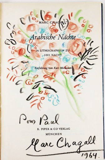 Marc Chagall (1887 1985) Title Page Sketch