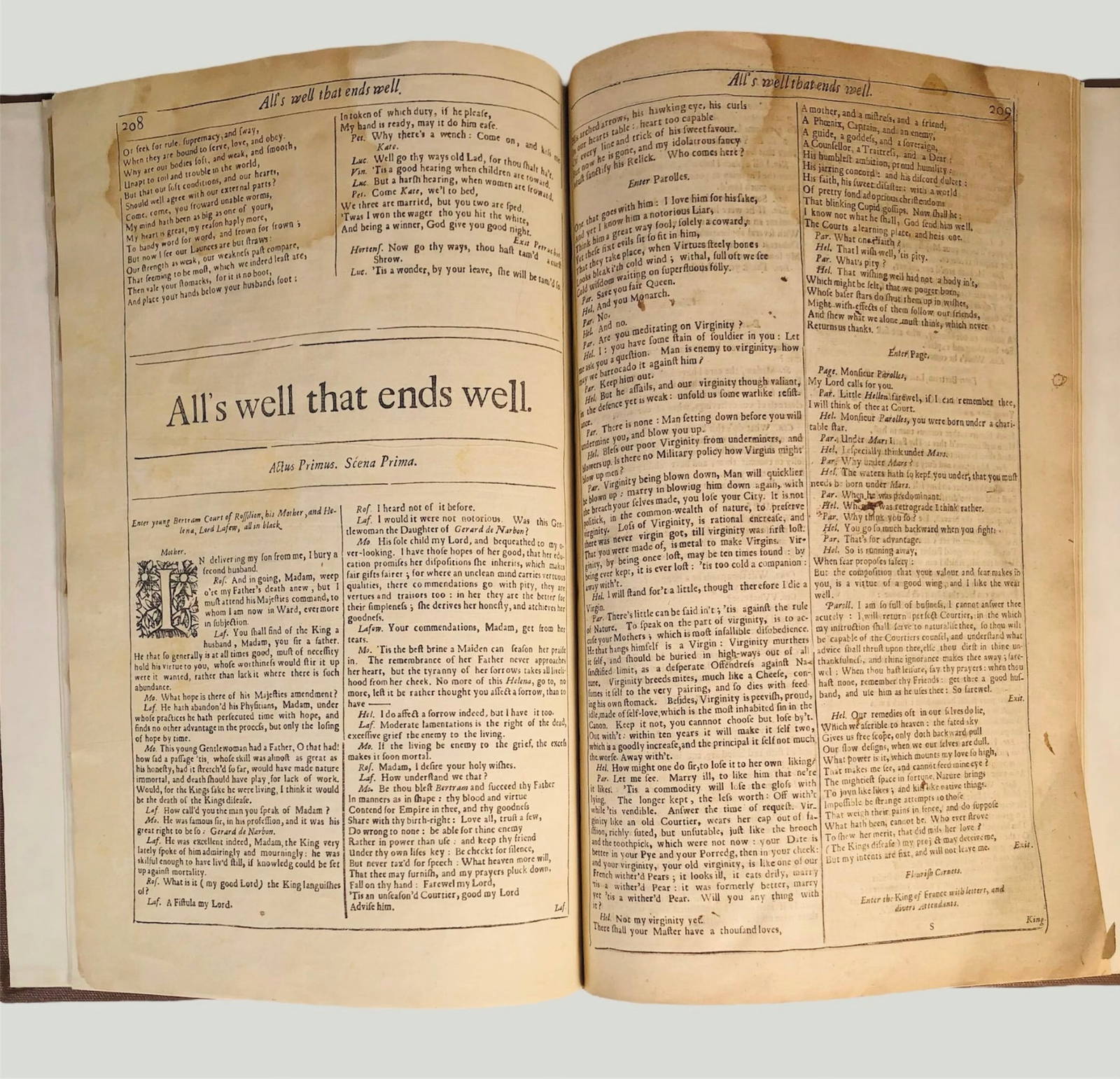 William Shakespeare Folio, 1685 Auction