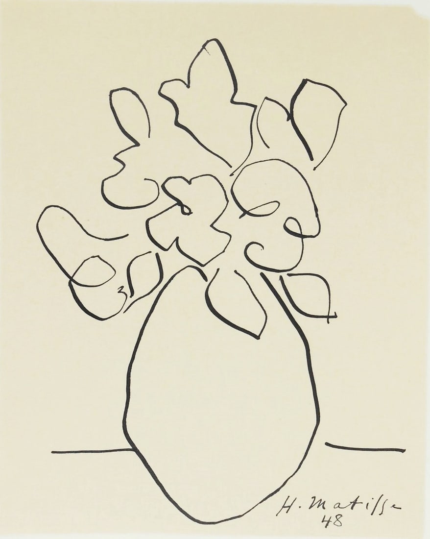 Henri Matisse* (1869-1954) Pen & Ink Drawing Auction