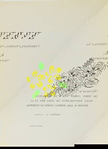 Henri Matisse* (1869 1954) Pen & Ink Drawing (see Authentication ...