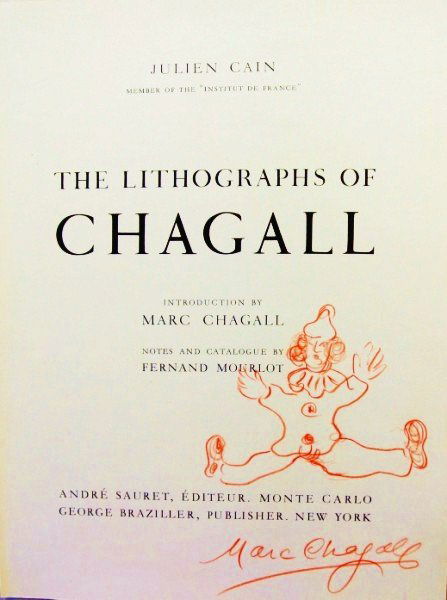 Marc Chagall Title Page Drawing
