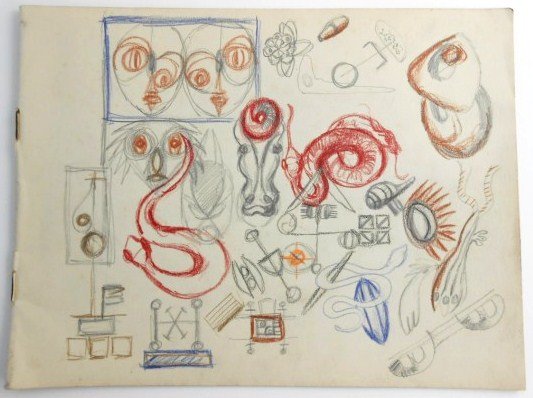 Jackson Pollock (1912-1956) Drawing Sketchbook