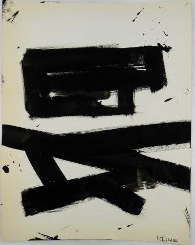 Franz Kline (1910-1962) Brush & Ink Drawing - Jan 15, 2015 | Preston ...