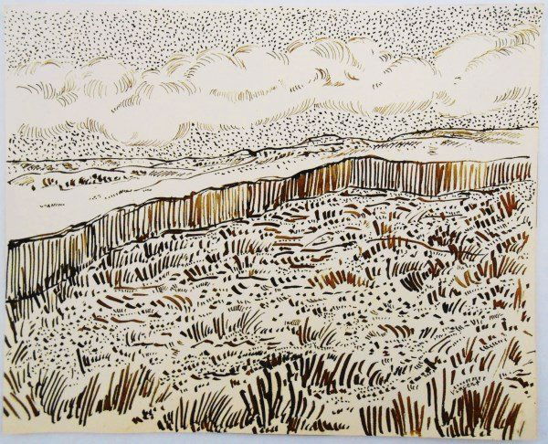 Vincent Van Gogh Pen & Brown Ink Drawing - Apr 28, 2014 | Preston Hall ...