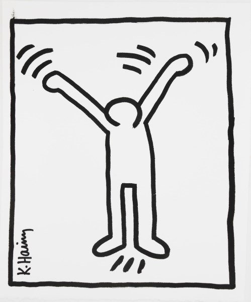 Keith Haring (1958-1990) Outline Man Drawing