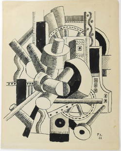 Fernand Leger (1881 1955) Pen & Ink Drawing