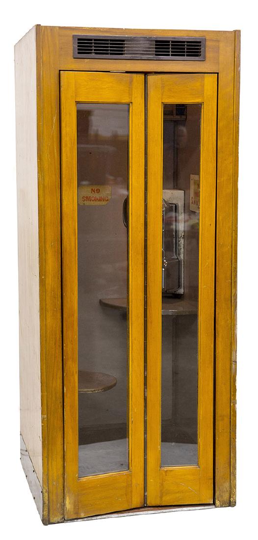 American Oak Telephone Booth