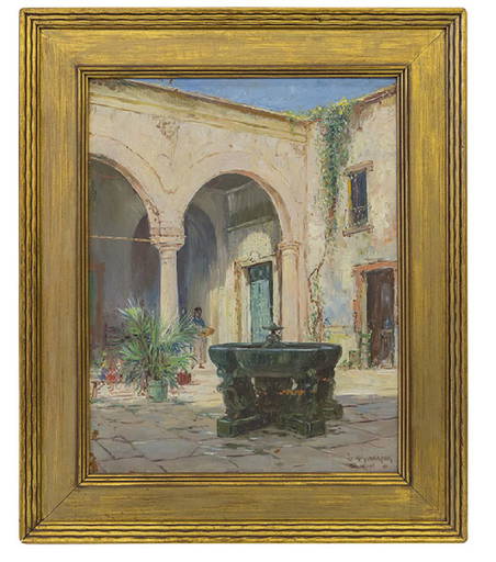 Paul Ashbrook (1867 1949) Oil (cincinnati, Mexico)