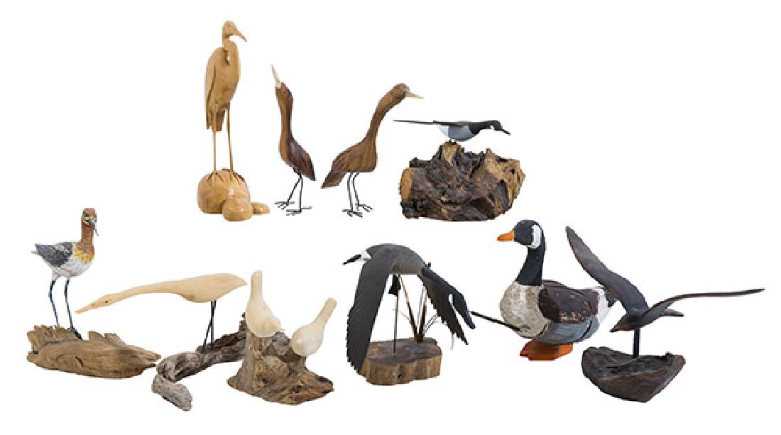 Roger Blair, Robert Wells, Dave Stanley Carved Birds