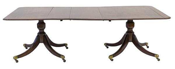 Mahogany Double Pedestal Dining Table Extension Top