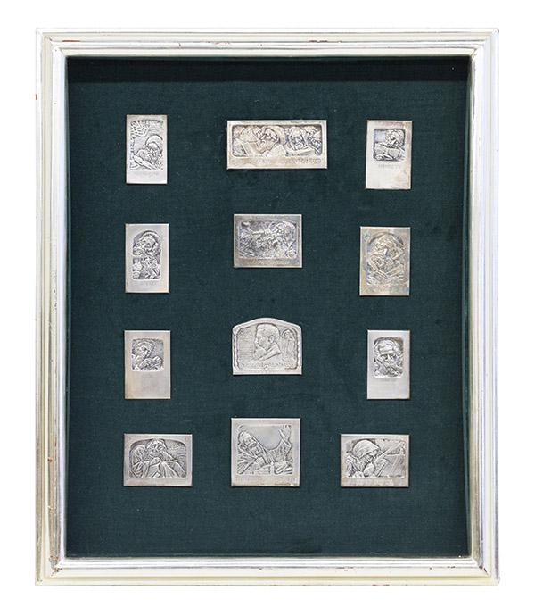 Boris Schatz (1867 1932) Silver Plaques (russia, Israel