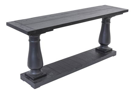 A Restoration Hardware "zinc" Console Table