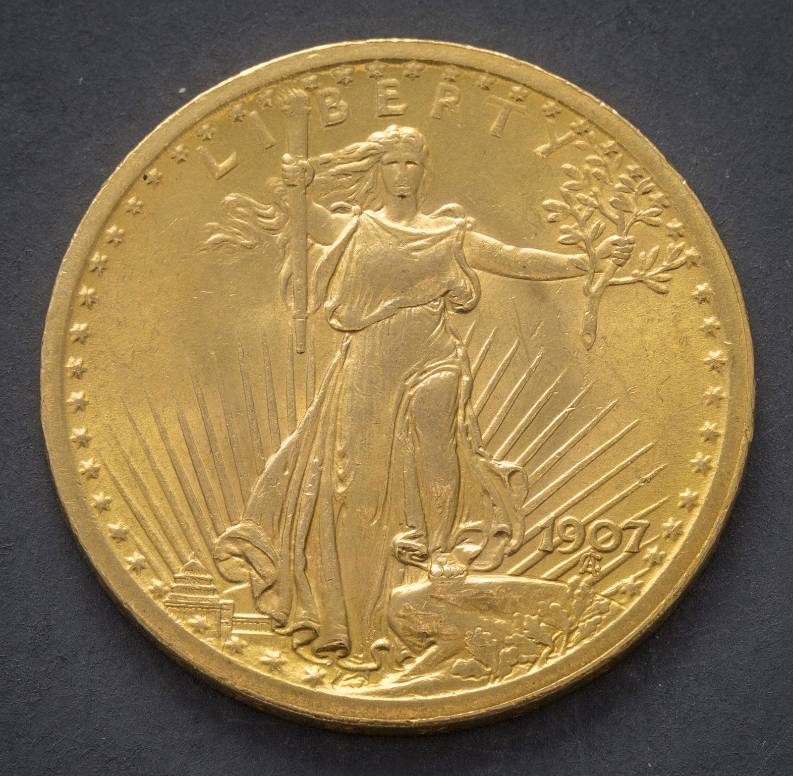 U.s. 1907 $20 St. Gaudens Gold Coin