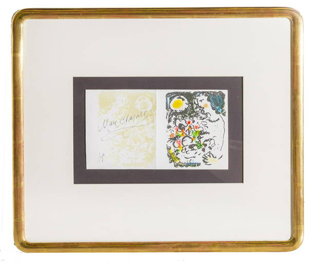 Marc Chagall (1887-1985) Greeting Card (Russia, France) - Jan 09, 2022 ...