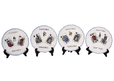 Porcelain Playing Card Plate
