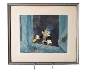 Disney Jiminy Cricket Pinocchio Original Cel, 1939