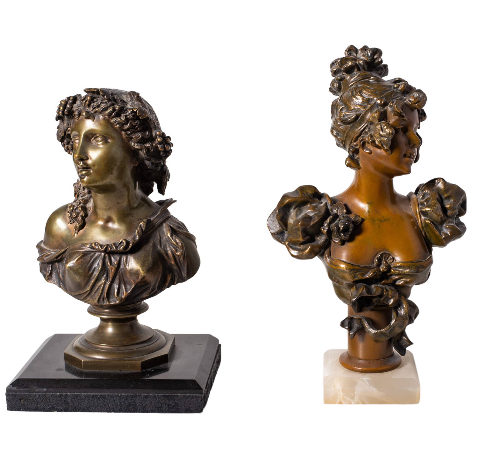 Bronze Busts Of Victorian Ladies Auction