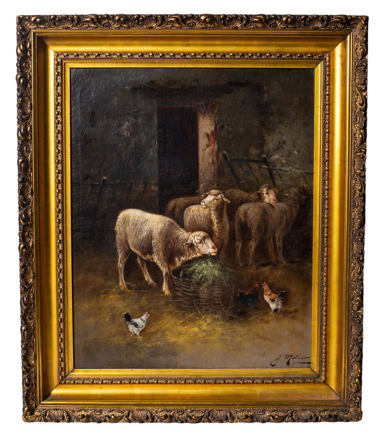 Jozsef Molnar (1821-1899) Oil (hungary) Auction