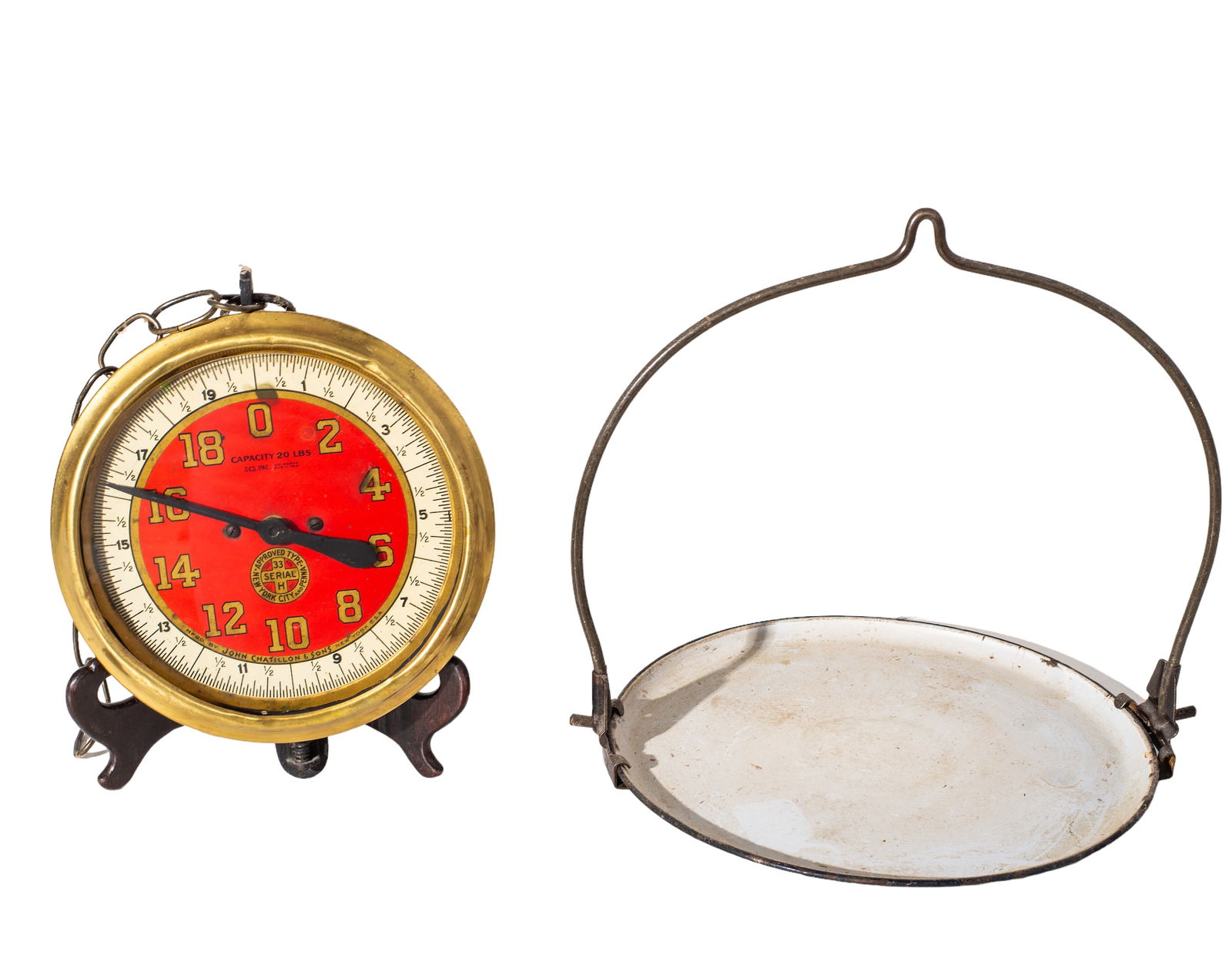 John Chatillon & Sons Hanging Scale & Graniteware Hanging Scale Auction