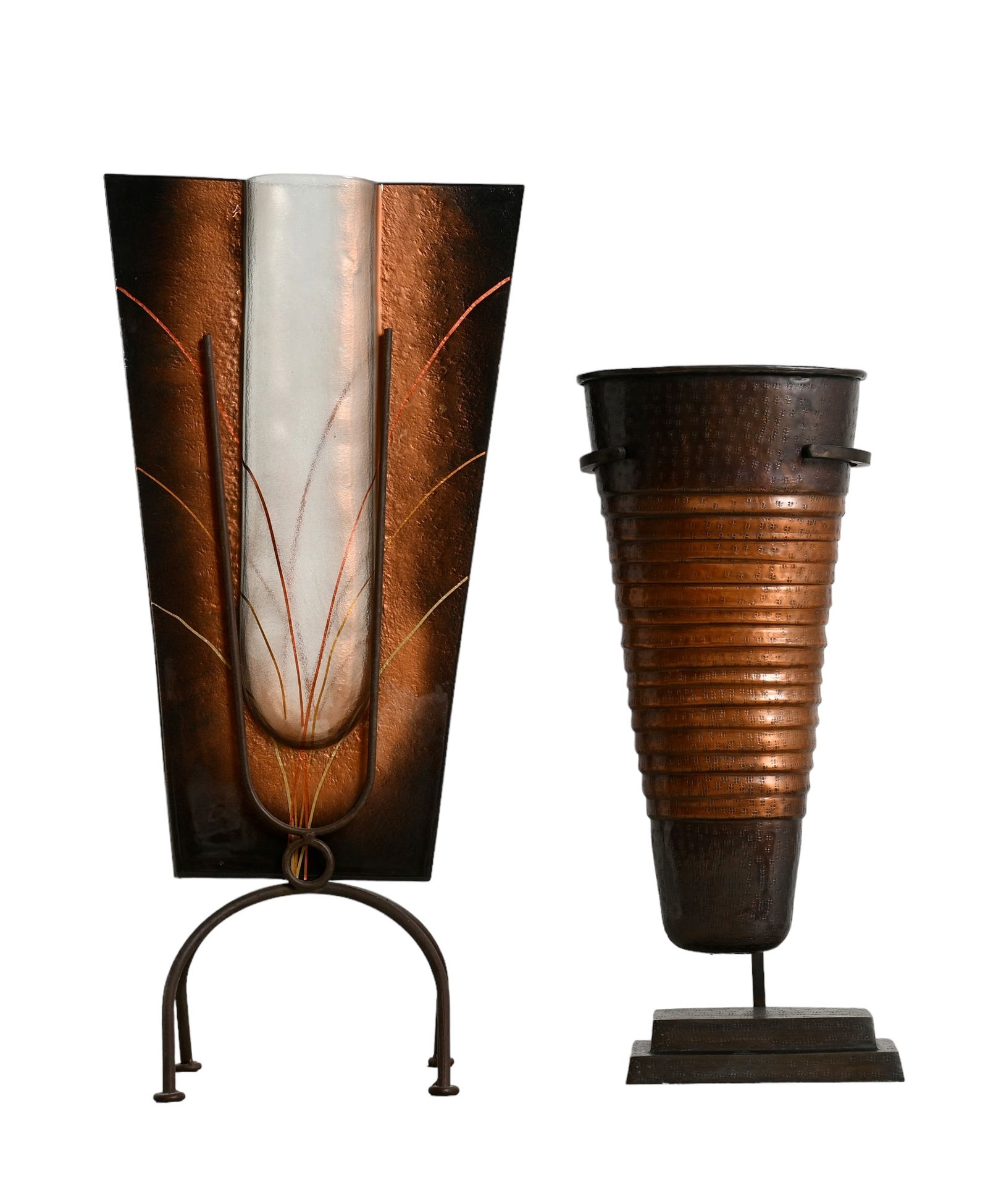 Vintage Mark Hines Art Glass Vase Plus