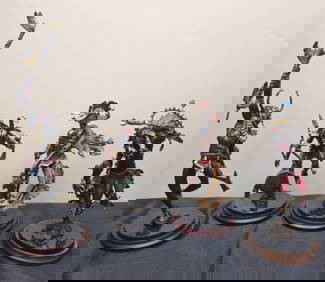 Robert F. Murphy Bronze Franklin Mint Native American Statues