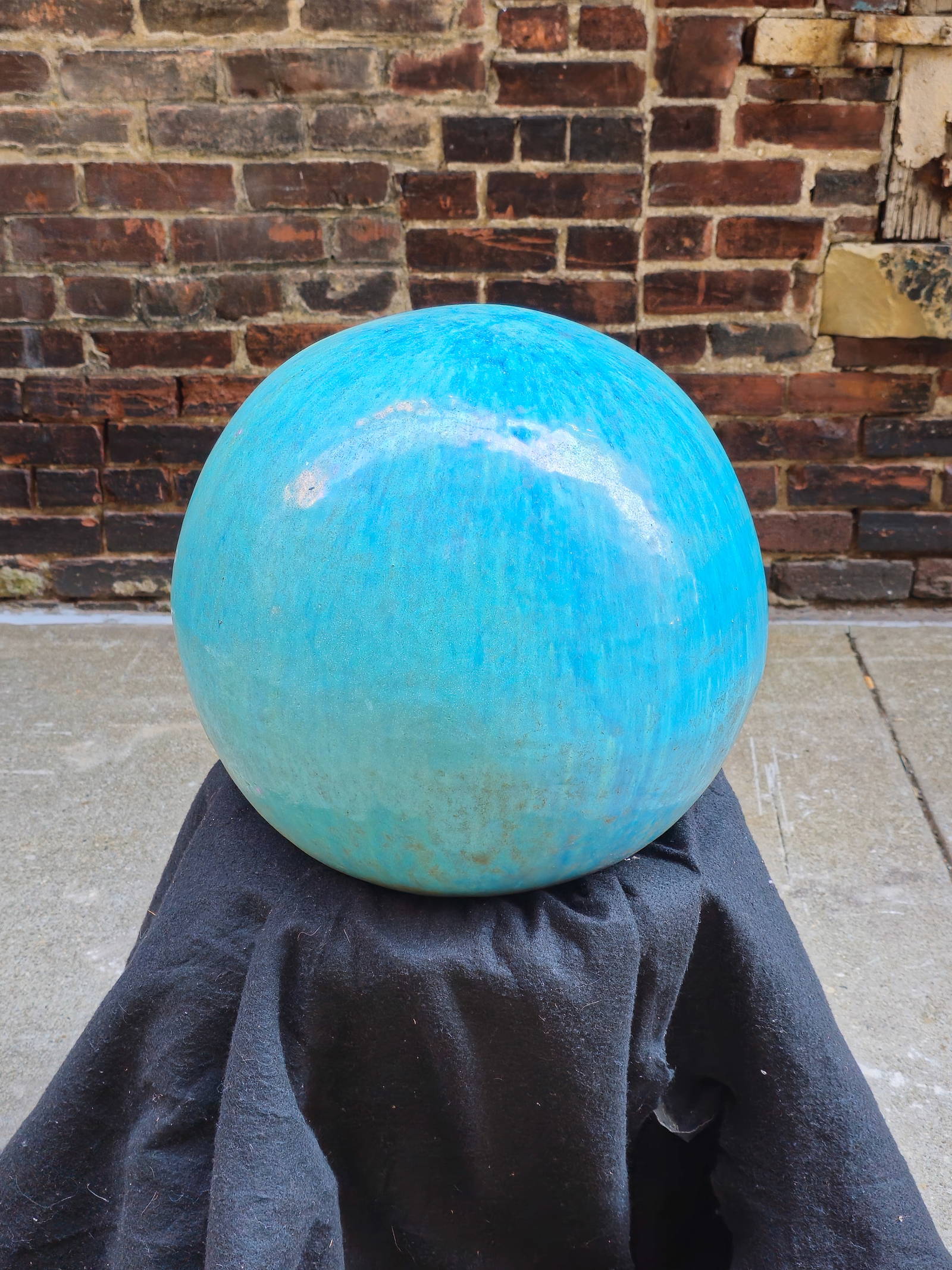 Glazed Stoneware Sphere Auction